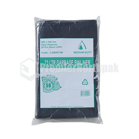 73L Medium Duty LDPE Garbage Bags BLACK – TP | Packaging, Cups, Plates ...