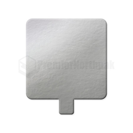 90mm Square Standard Board + Tab SILVER | Packaging, Cups, Plates ...