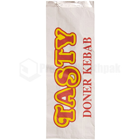 LARGE Foil Lined Kebab Bag “Tasty Kebab” | Packaging, Cups, Plates ...