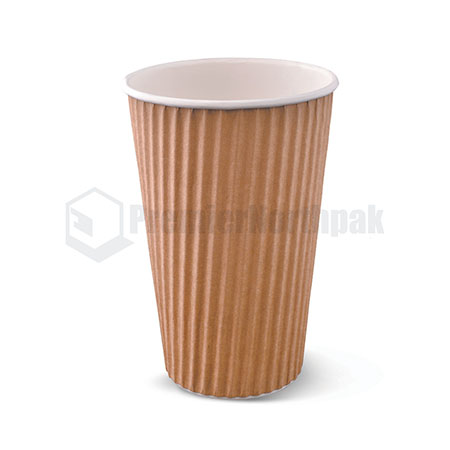 16OZ BROWN RIPPLE WRAP CUP – DETPAK (R613S0015) | Packaging, Cups ...